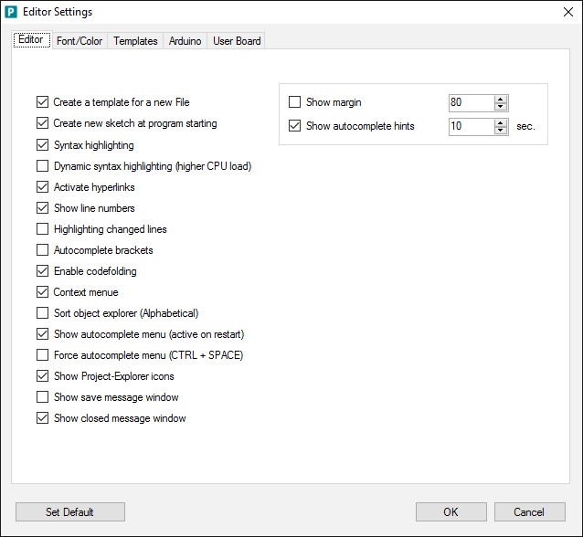 arduino tools programmer default